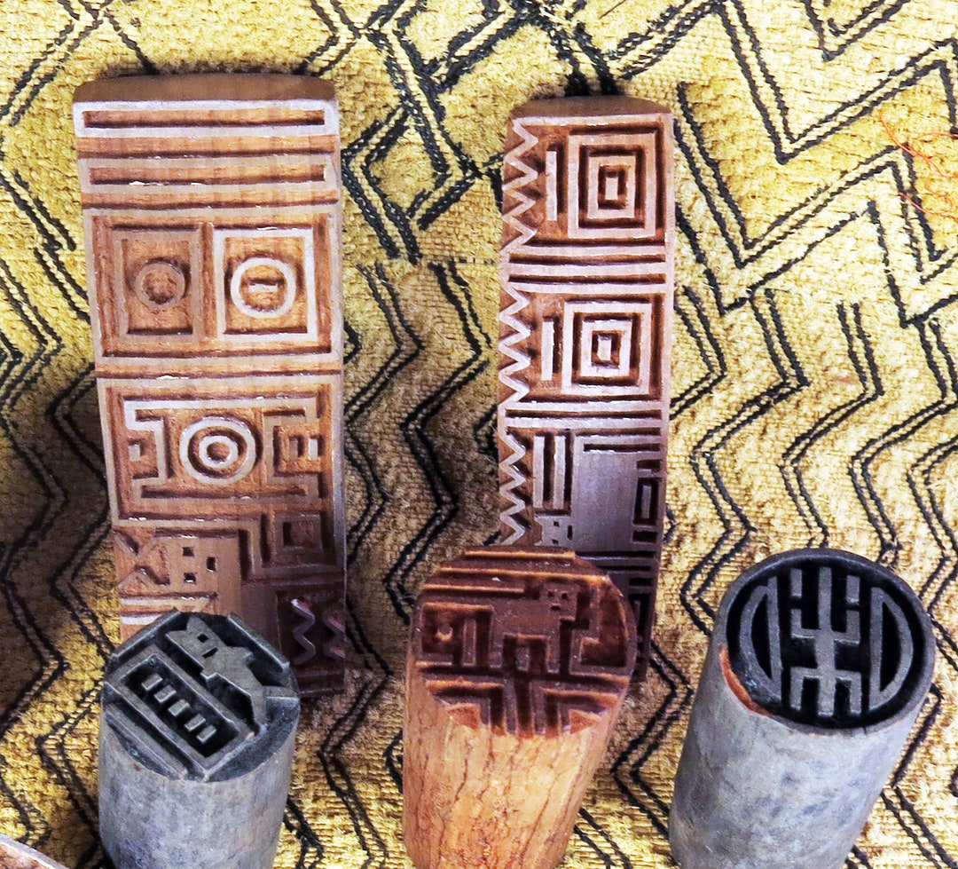 Set of 9 Rare Vintage Panare Indian Hand-carved Wood Prayer Stamps - Etsy