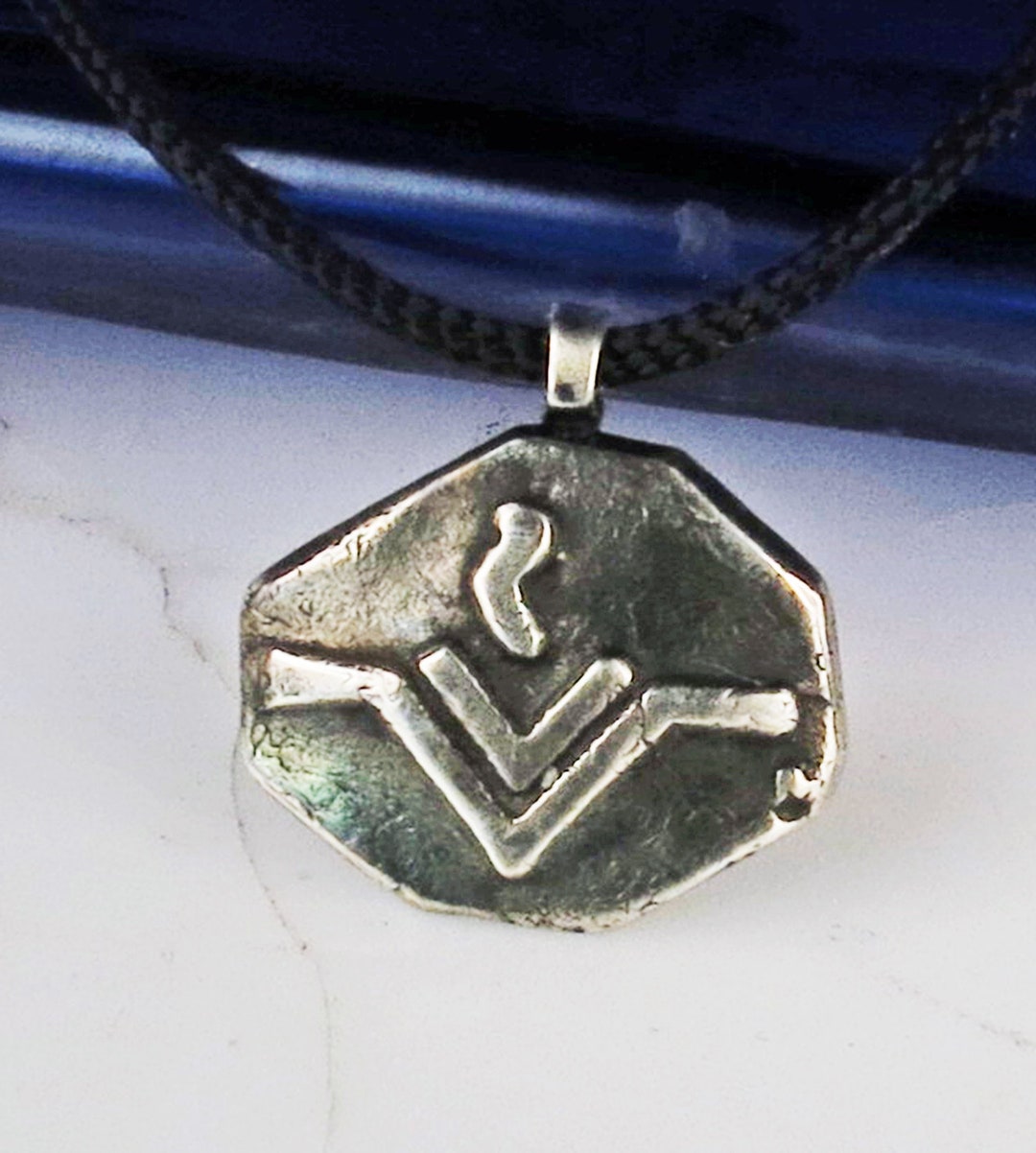 Alchemy Symbol Fine Silver Pendant - Handmade Alchemy Symbolic Fine ...