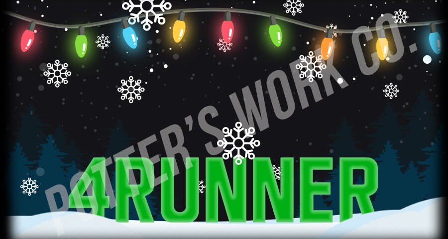 Christmas 4Runner Startup Screen | Etsy