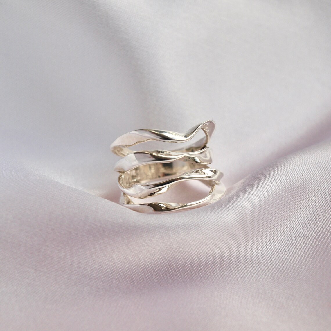 Handmade Fair Trade Water Ring Made in Solid Sterling Silver | Etsy UK