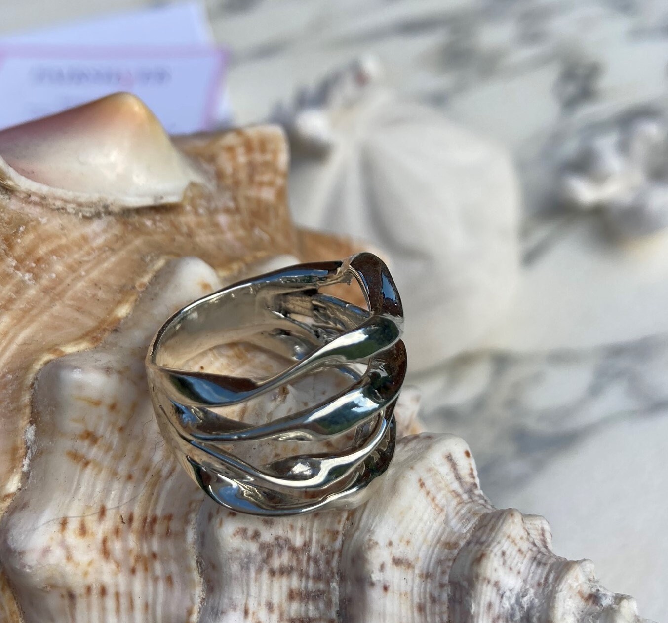 Handmade Fair Trade Water Ring Made in Solid Sterling Silver - Etsy UK