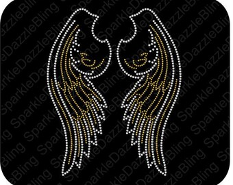 Lovely Angel Wings Rhinestone Tamplate SVG File Instant Download, Angel ...