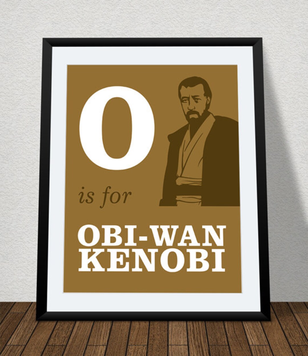 O is for Obi-wan, Digital Printable, Baby Geek Nursery, Star Wars ...