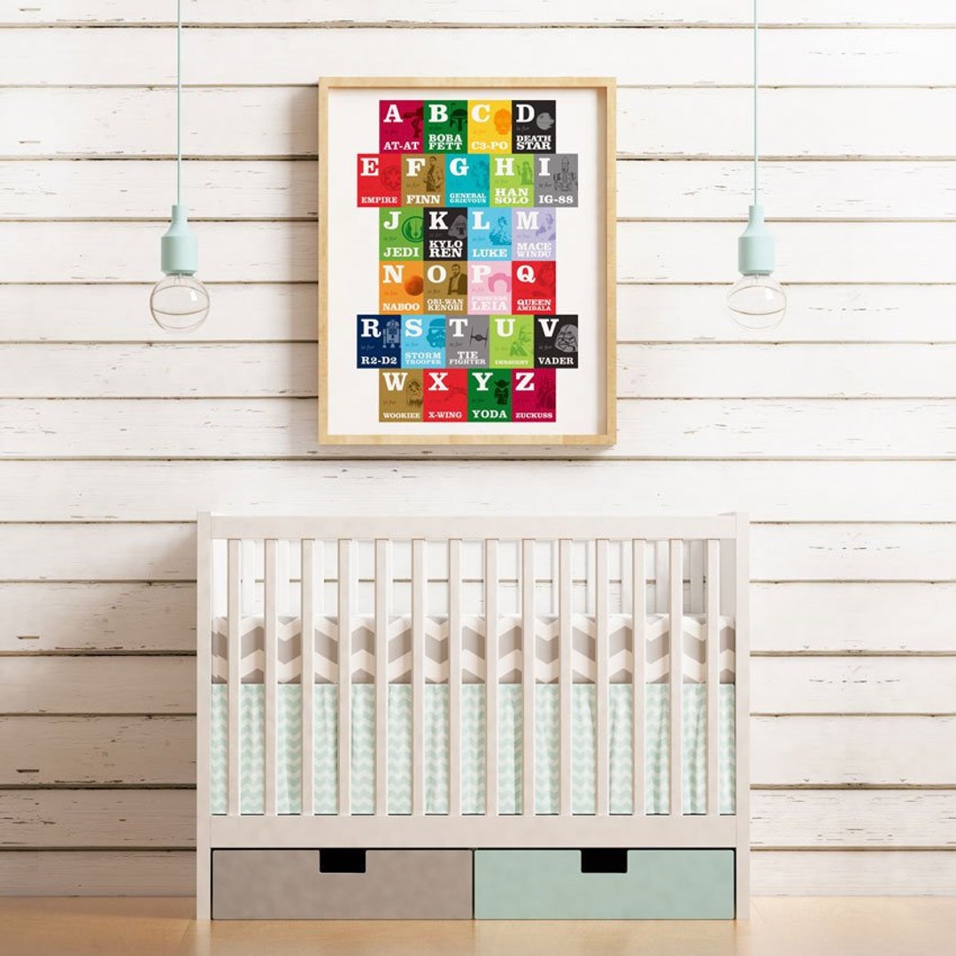 Star Wars Alphabet Poster Digital Printable Baby Geek - Etsy UK