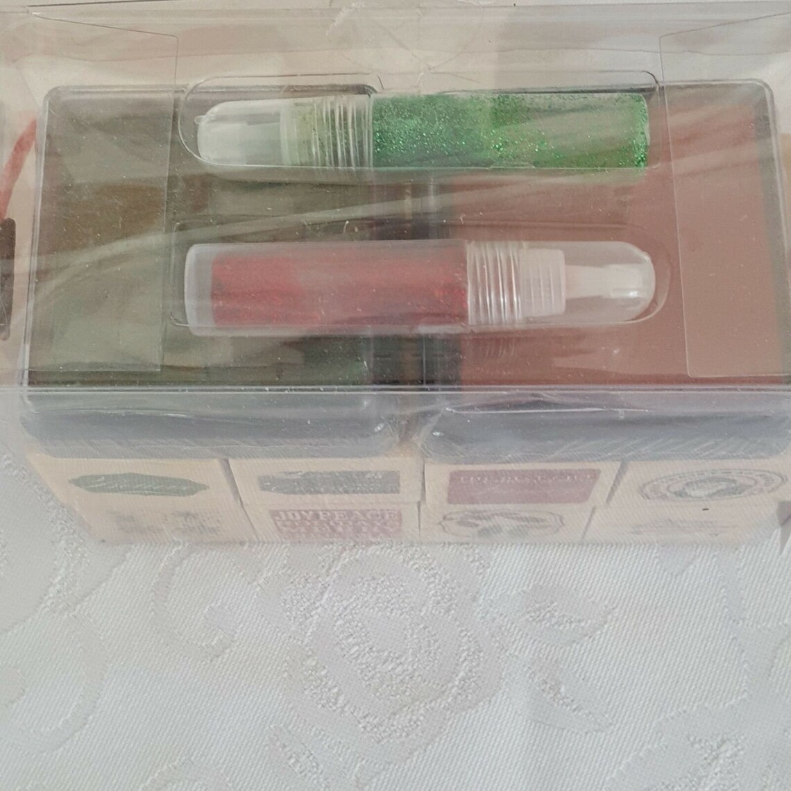 Recollections Stamp Set Christmas 20 Piece 16 Stamps 2 Ink Pads 2 ...