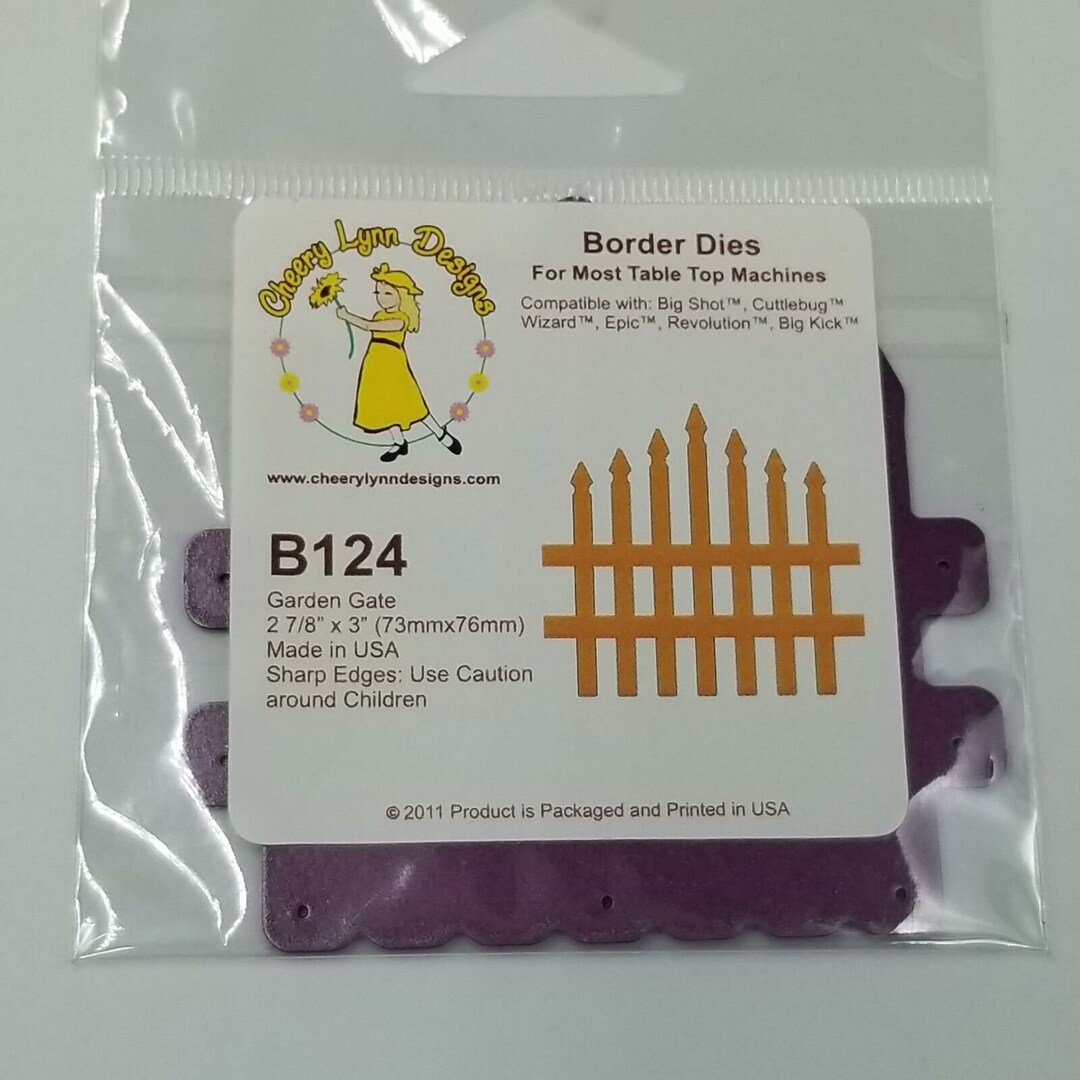 Cheery Lynn Designs Metal Garden Gate B124 Paper Cutting Dies Rare - Etsy