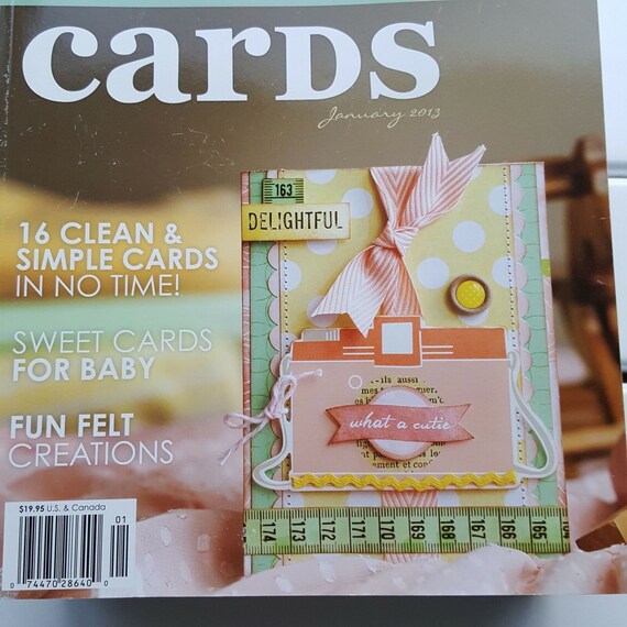 Cards the Hottest Trends in Card Making Book Magazine January - Etsy