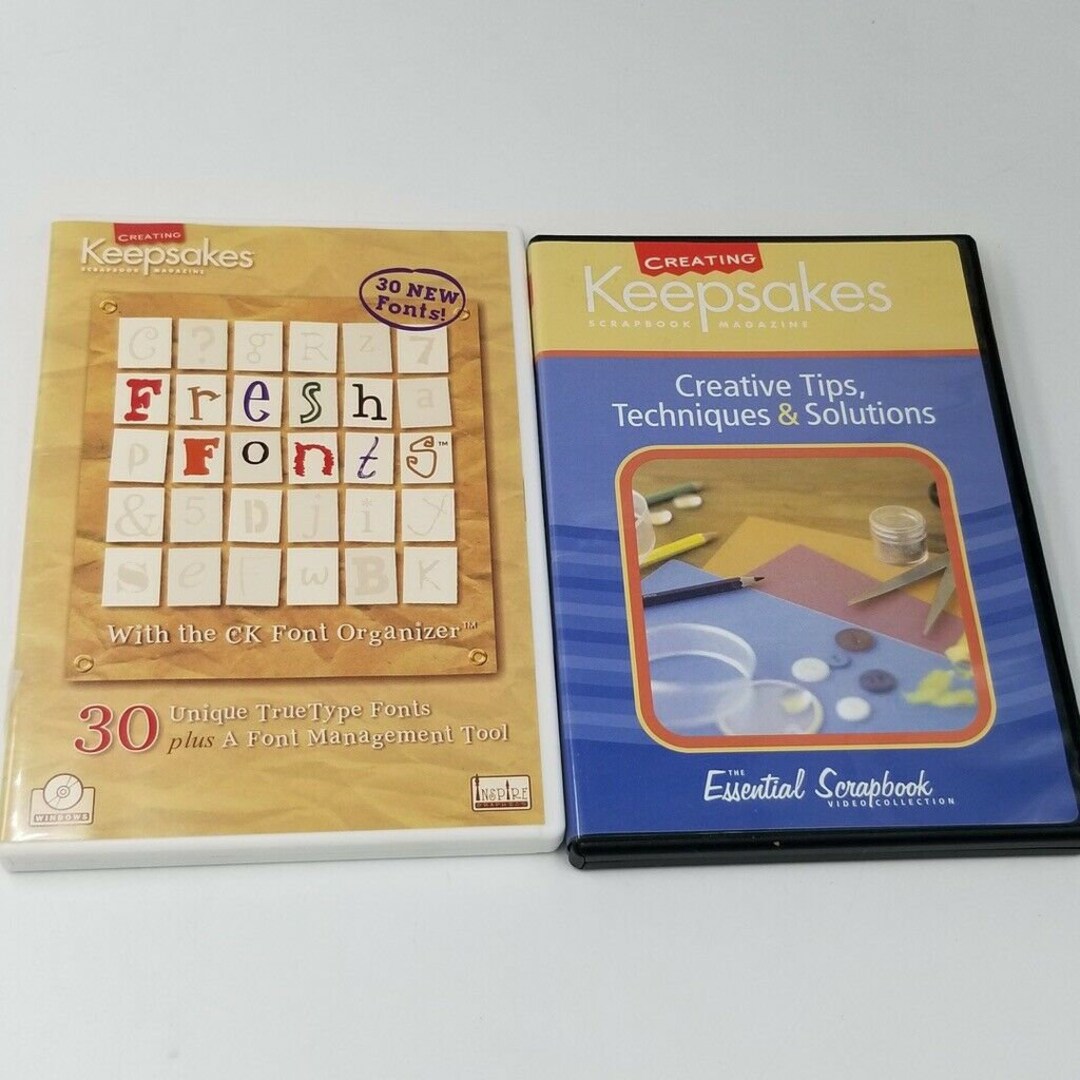 Creating Keepsakes DVD Fresh Fonts 30 Creative Tips Techniques ...