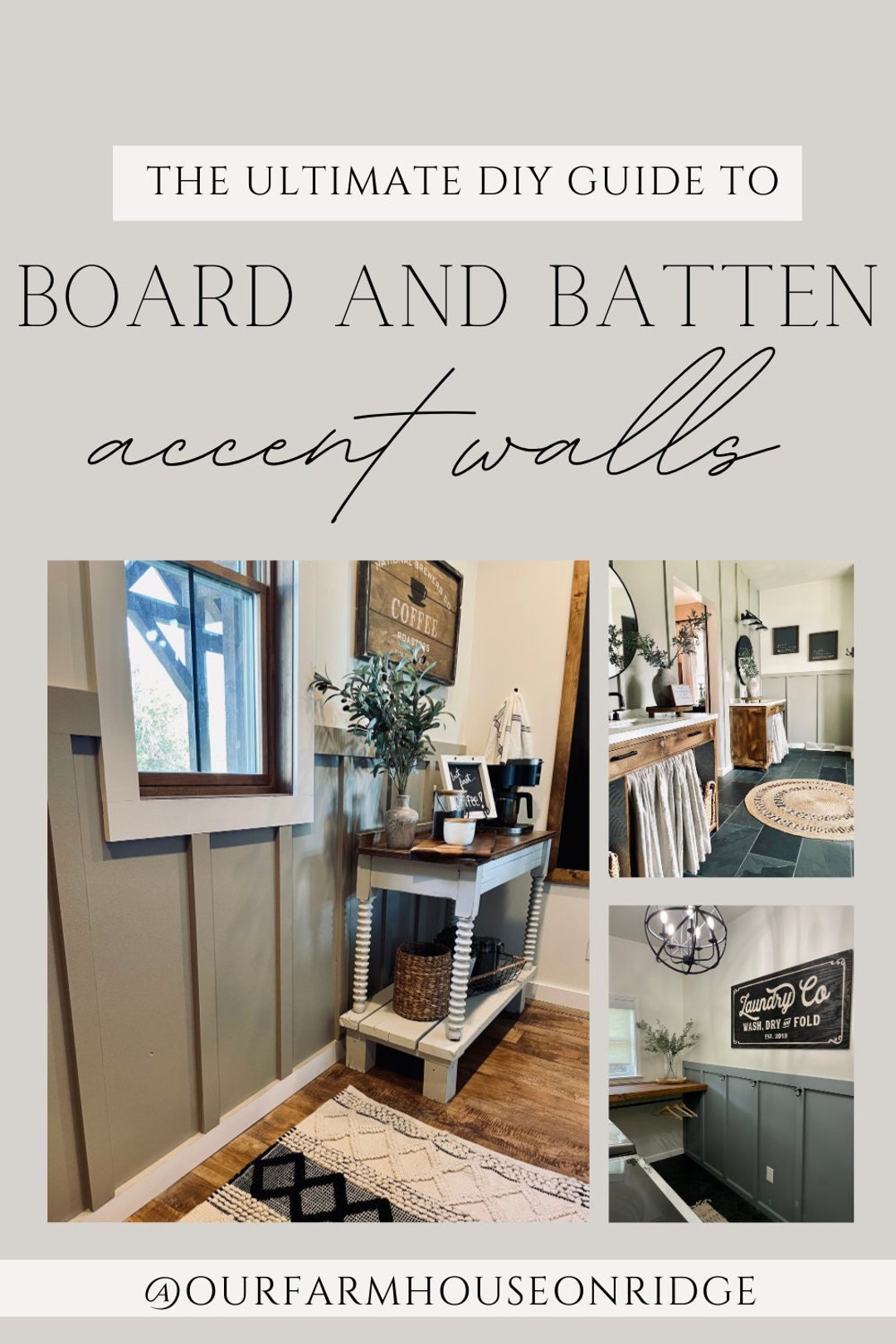 DIY Guide to BOARD and BATTEN Accent Walls L Diy Plans L Digital Guide ...