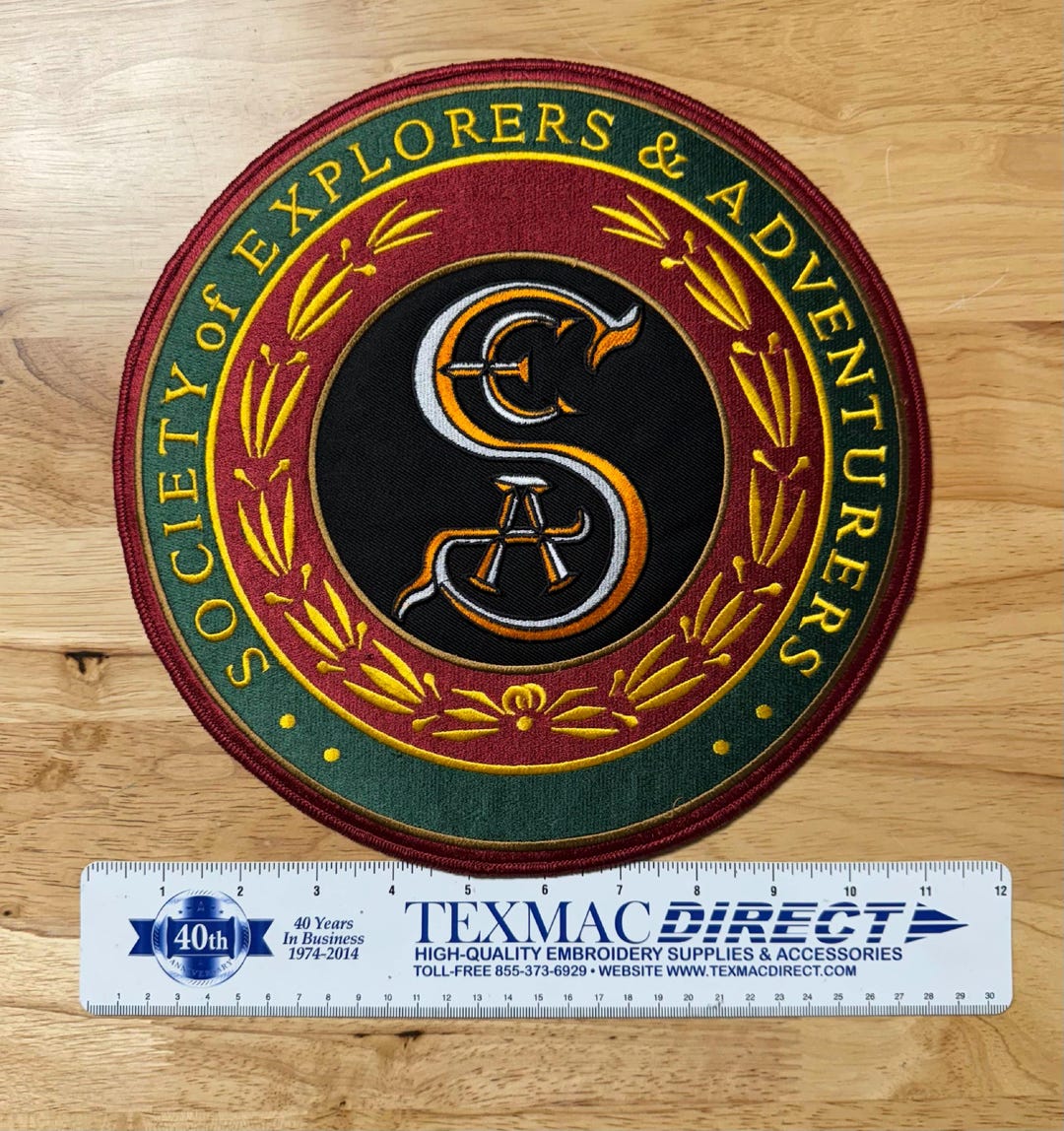 Society of Explorers and Adventurers (S.E.A.) 11in Iron on Patch - Etsy