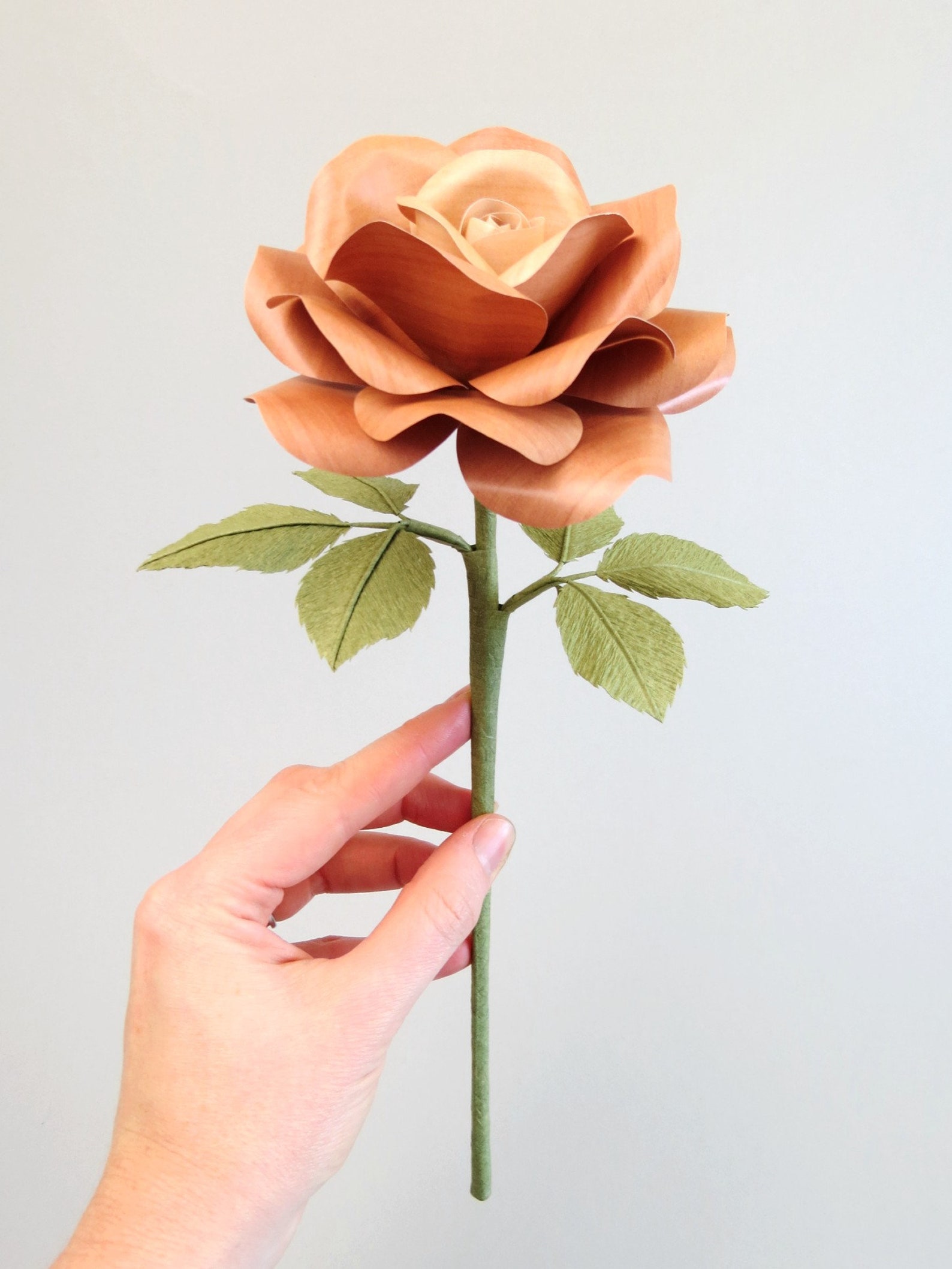 Paper Willow Rose 9th Anniversary Gift for Her / Paper Willow - Etsy