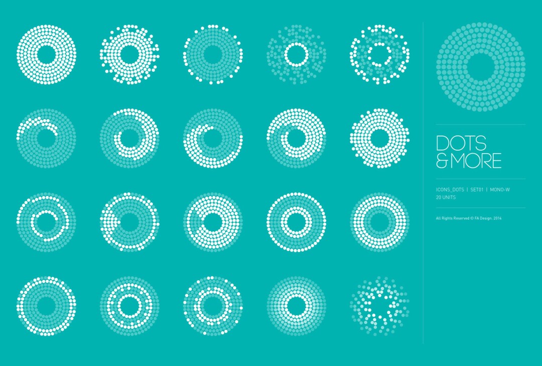 Abstract Circles Vector Clipart Pack, Geometric Design. Editable ...