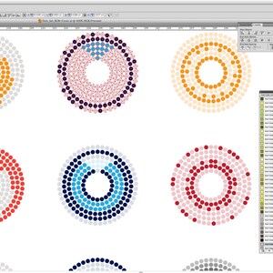 Printable Circles for Graphic Design, Dots, Icons, Fully Editable ...