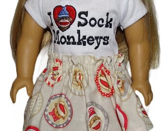 Sock Monkey T Shirt - Etsy