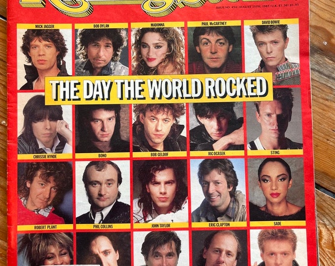 RARE Rolling Stone Magazine - Live Aid 1985: the Day the World Rocked ...