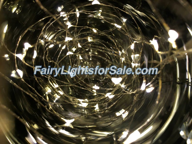2m/6.6ft 1 Set Warm White 20 LED Fairy Lights String Strand Cr2032 ...