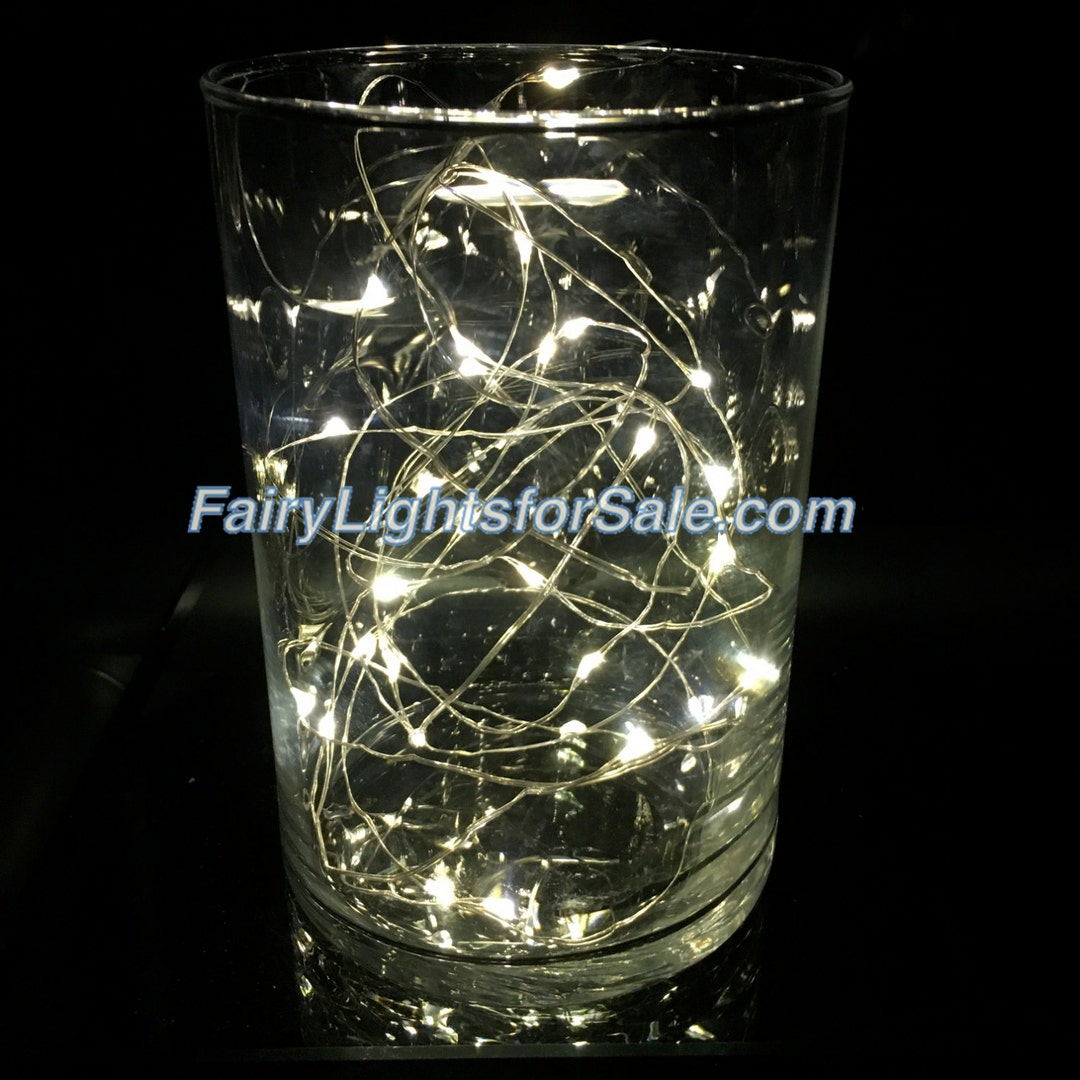 2m/6.6ft 1 Set Warm White 20 LED Fairy Lights String Strand Cr2032 ...