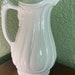 Antique Staffordshire White Ironstone Tall Pitcher, Furnival, Grand ...