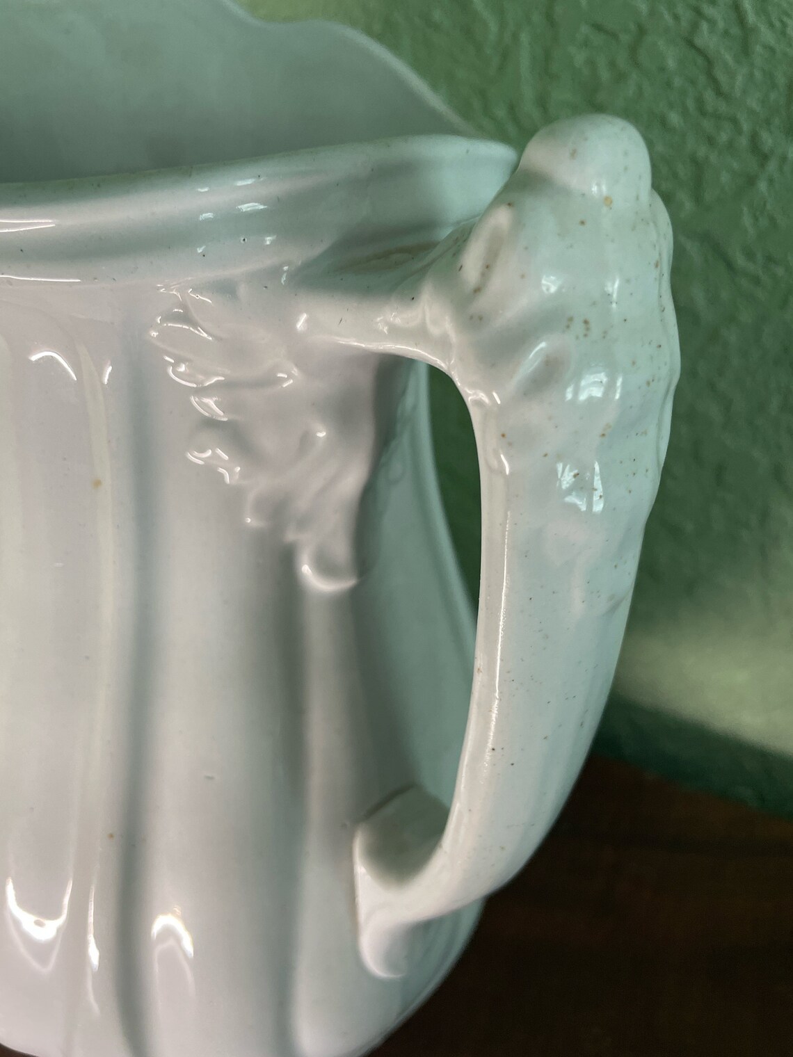 Antique Staffordshire White Ironstone Tall Pitcher, Furnival, Grand ...