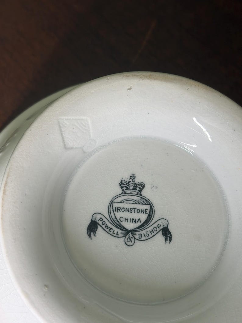 Antique White Ironstone Three Piece Butter Dish, Wheat in the Meadow ...