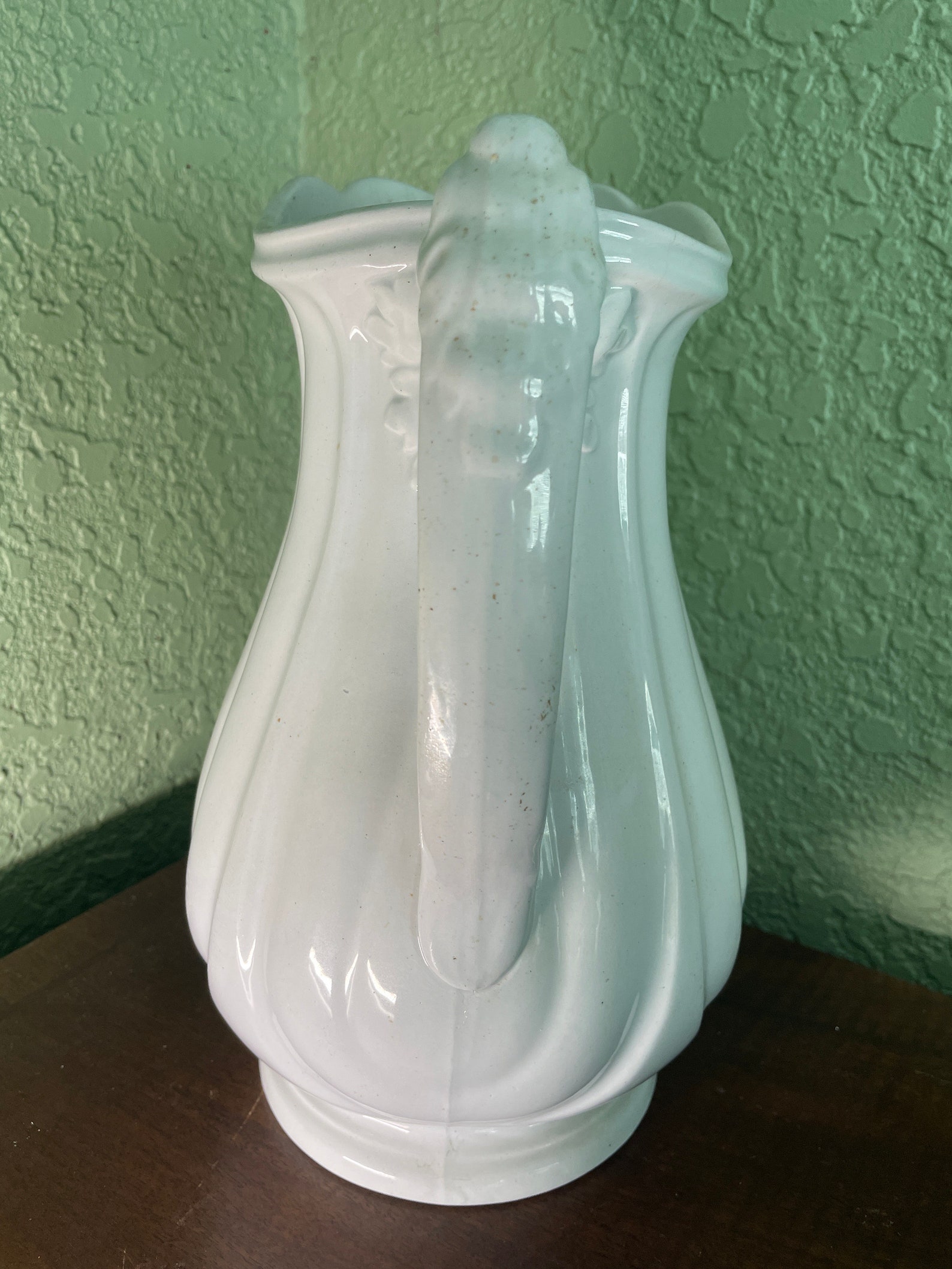 Antique Staffordshire White Ironstone Tall Pitcher, Furnival, Grand ...