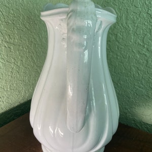 Antique Staffordshire White Ironstone Tall Pitcher, Furnival, Grand ...