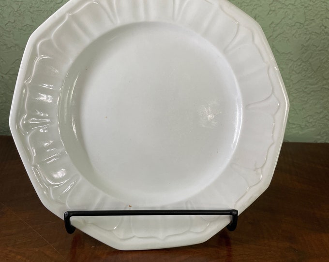 Antique White ANTIQUE IRONSTONE Plate, SYDENHAM Shape, T&R Boote, 1853 ...