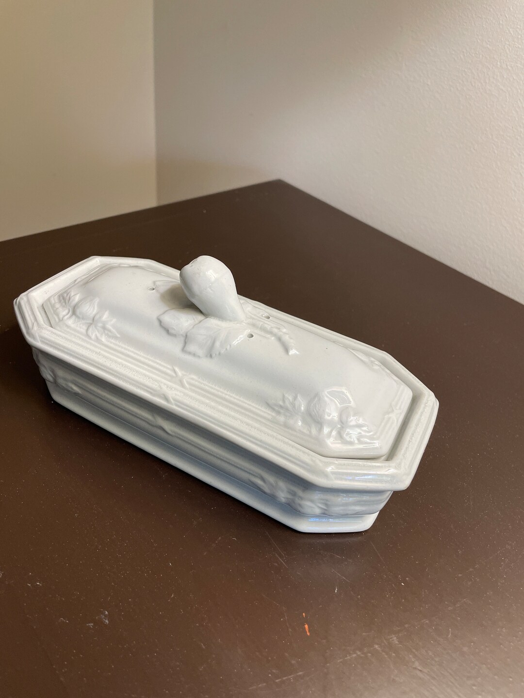 Antique White Ironstone Razor Box, Toothbrush Box, Fig Shape, 1856 - Etsy