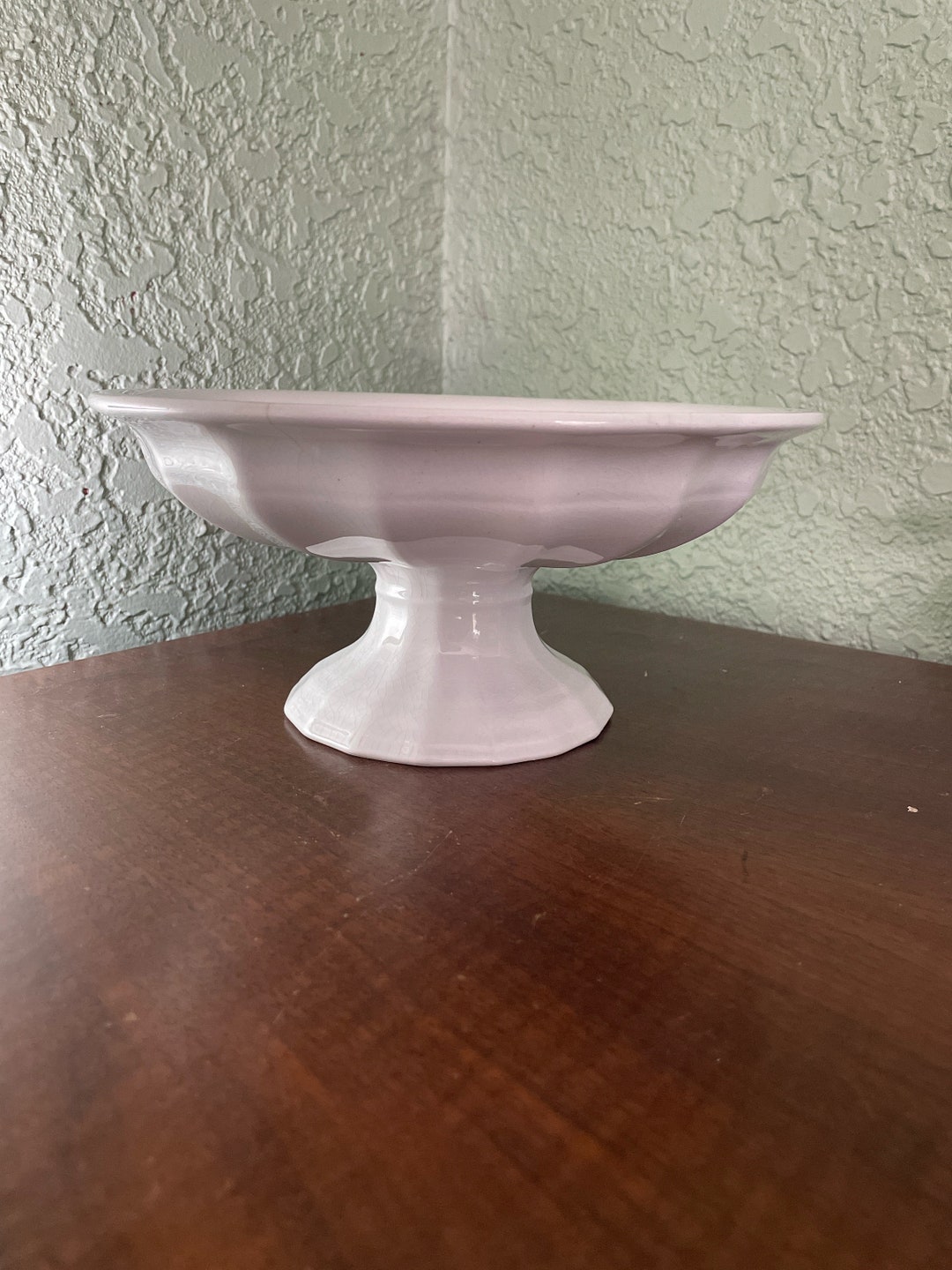 RARE Antique White Ironstone COMPOTE, Tazza, Fruit Bowl, Paneled Gothic ...