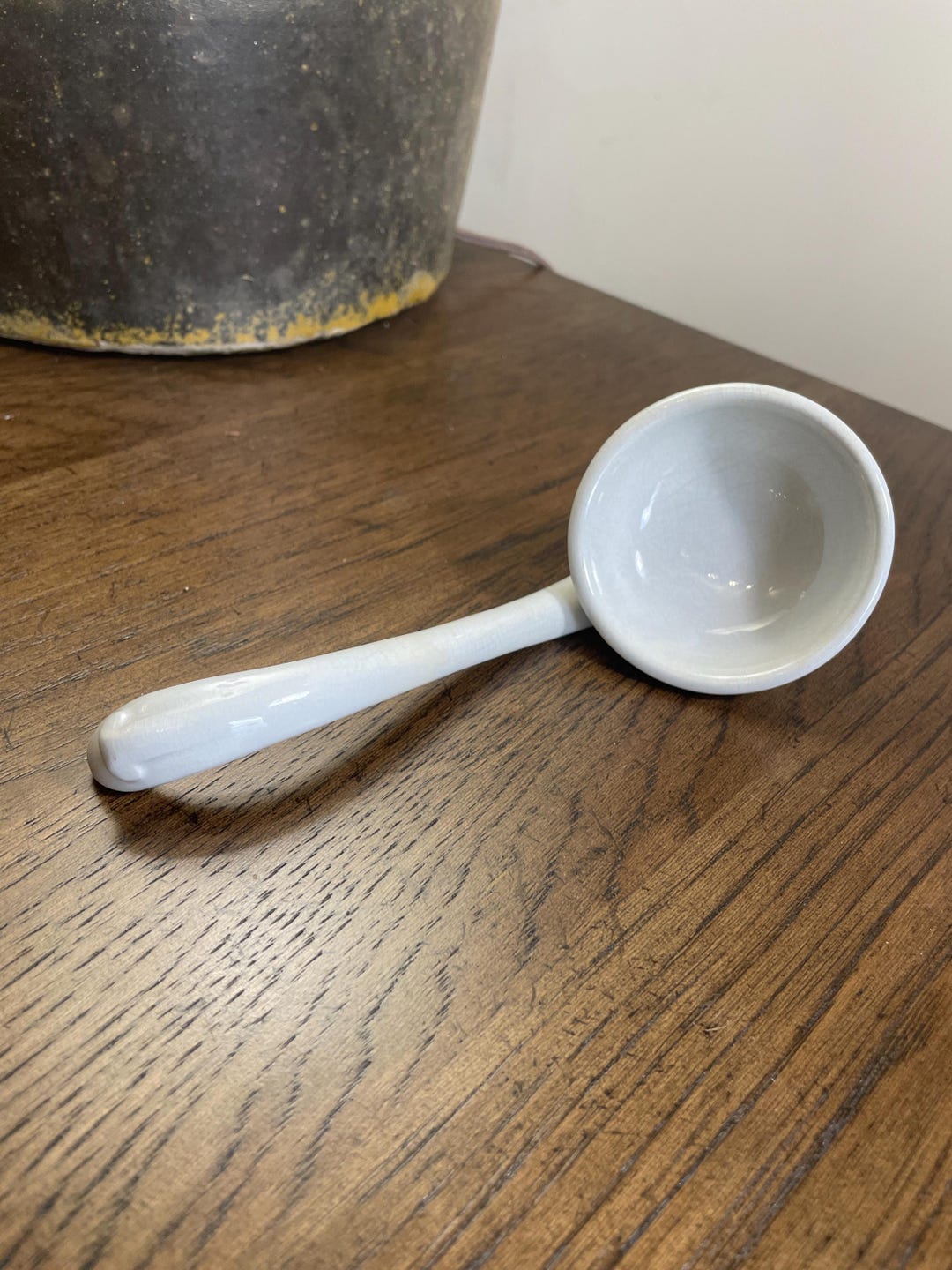 Antique White Ironstone Sauce Ladle - Etsy