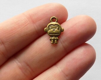 12 Plastic Monkeys Charms - Etsy