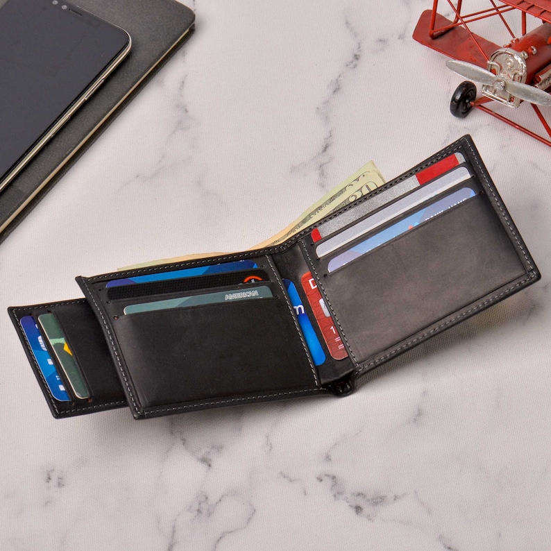 Leather Men's Wallet With Slim Card Holder, Best Quality Handmade ...