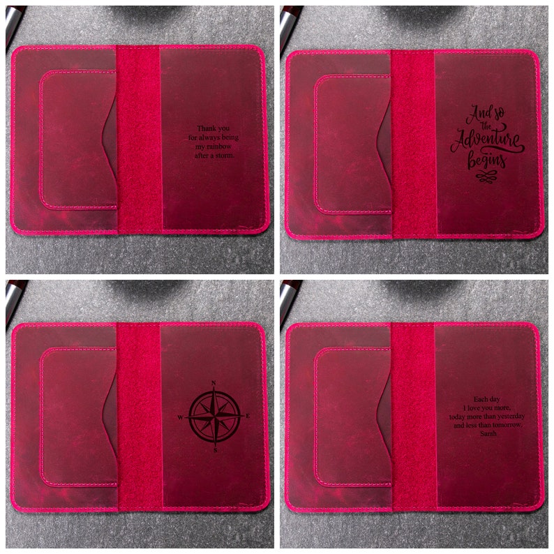 Notebook Journal Personalized Leather Journal Cover Engraved | Etsy