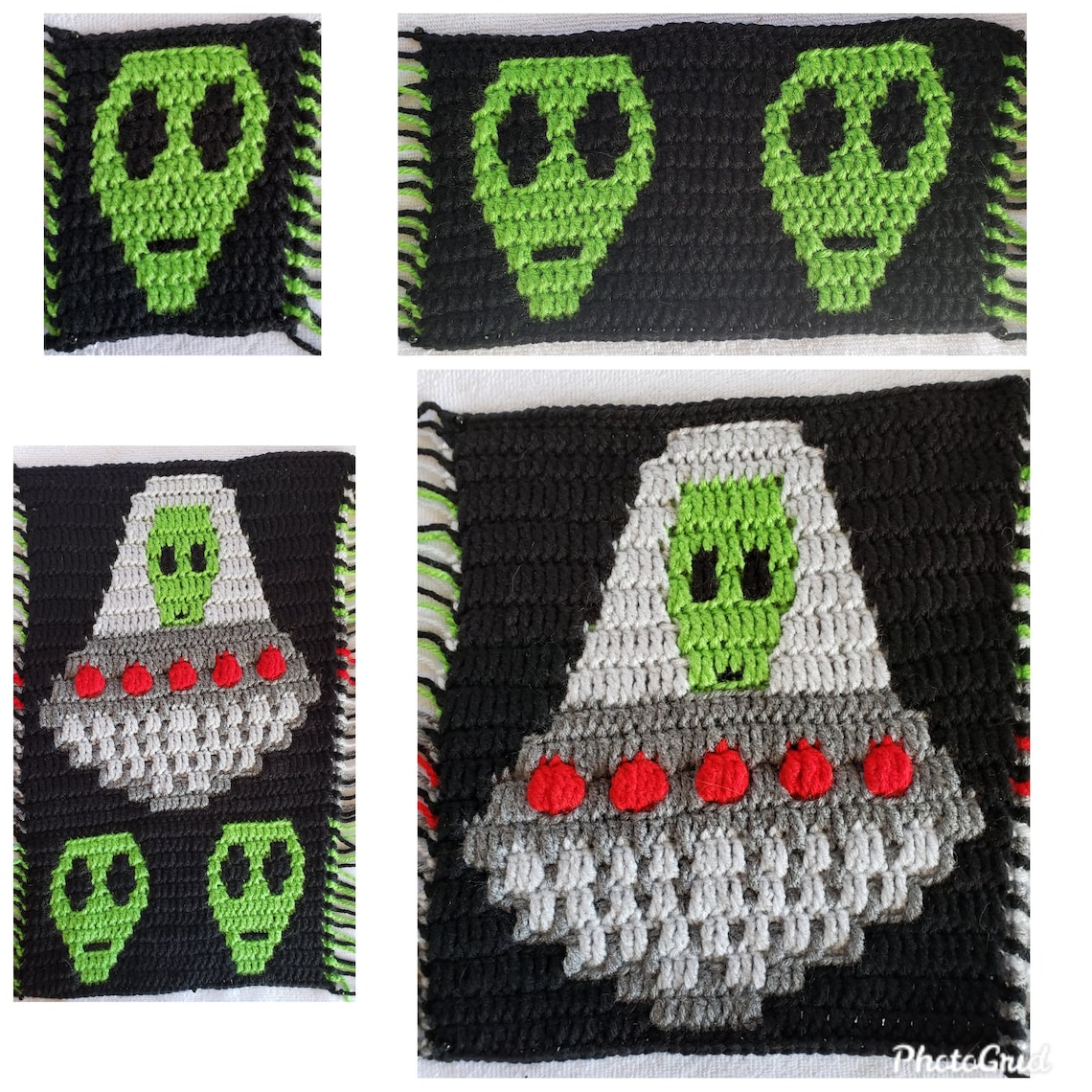 Alien Mosaic Crochet Pattern (PDF) - Etsy