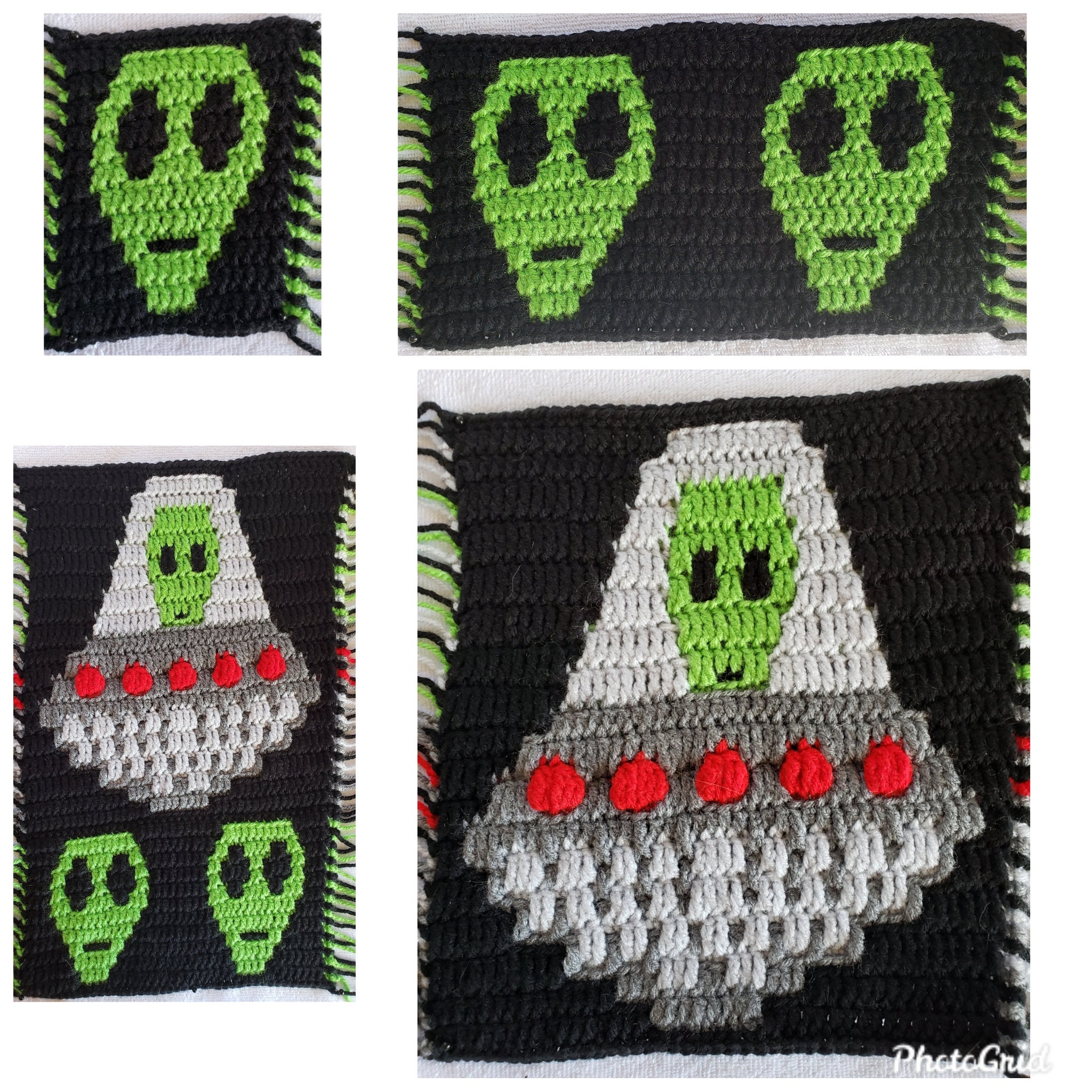Alien Mosaic Crochet Pattern (PDF) - Etsy