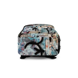 Graffiti Backpack, Unique Street Art Bag, Urban Style School Knapsack ...