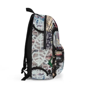 Graffiti Backpack, Unique Street Art Bag, Urban Style School Knapsack ...