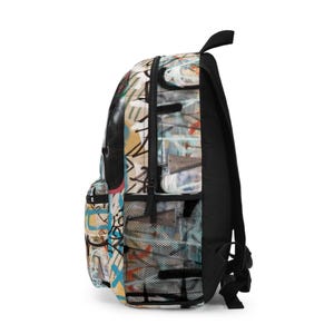 Graffiti Backpack, Unique Street Art Bag, Urban Style School Knapsack ...