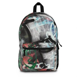 Graffiti Backpack, School Bag, Custom Street Art Rucksack, Unique ...