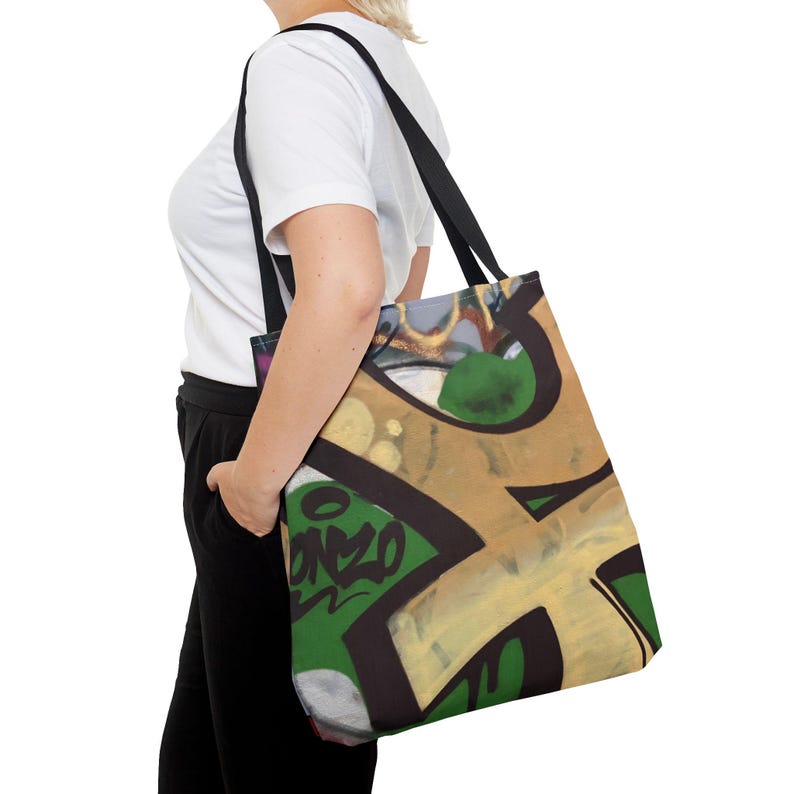 Graffiti Tote Bag - Urban Street Style Shopper, Cool Graffiti Artwork ...
