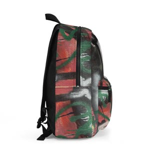 Graffiti Backpack, School Bag, Custom Street Art Rucksack, Unique ...