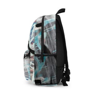 Graffiti Backpack, School Bag, Custom Street Art Rucksack, Unique ...