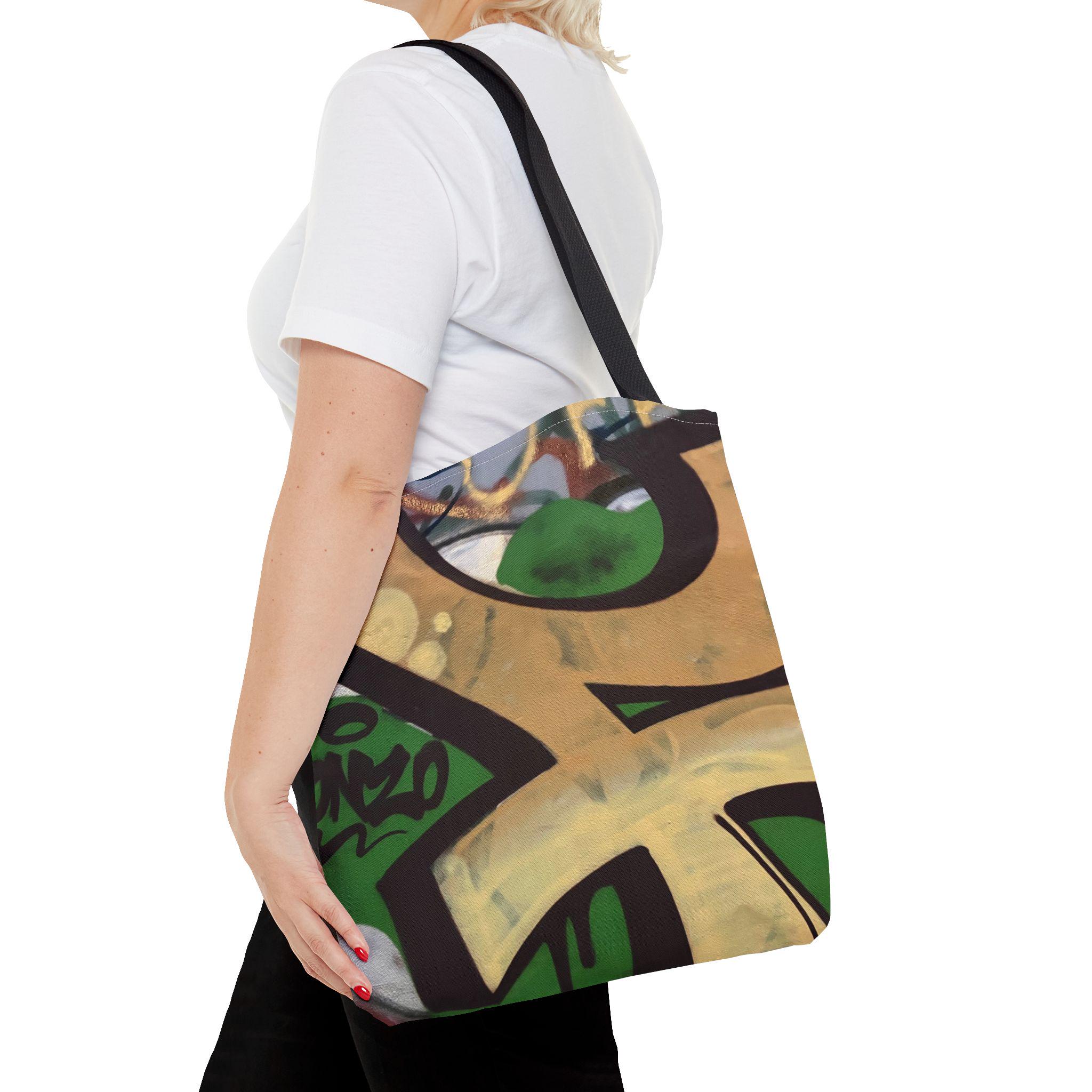 Graffiti Tote Bag - Urban Street Style Shopper, Cool Graffiti Artwork ...