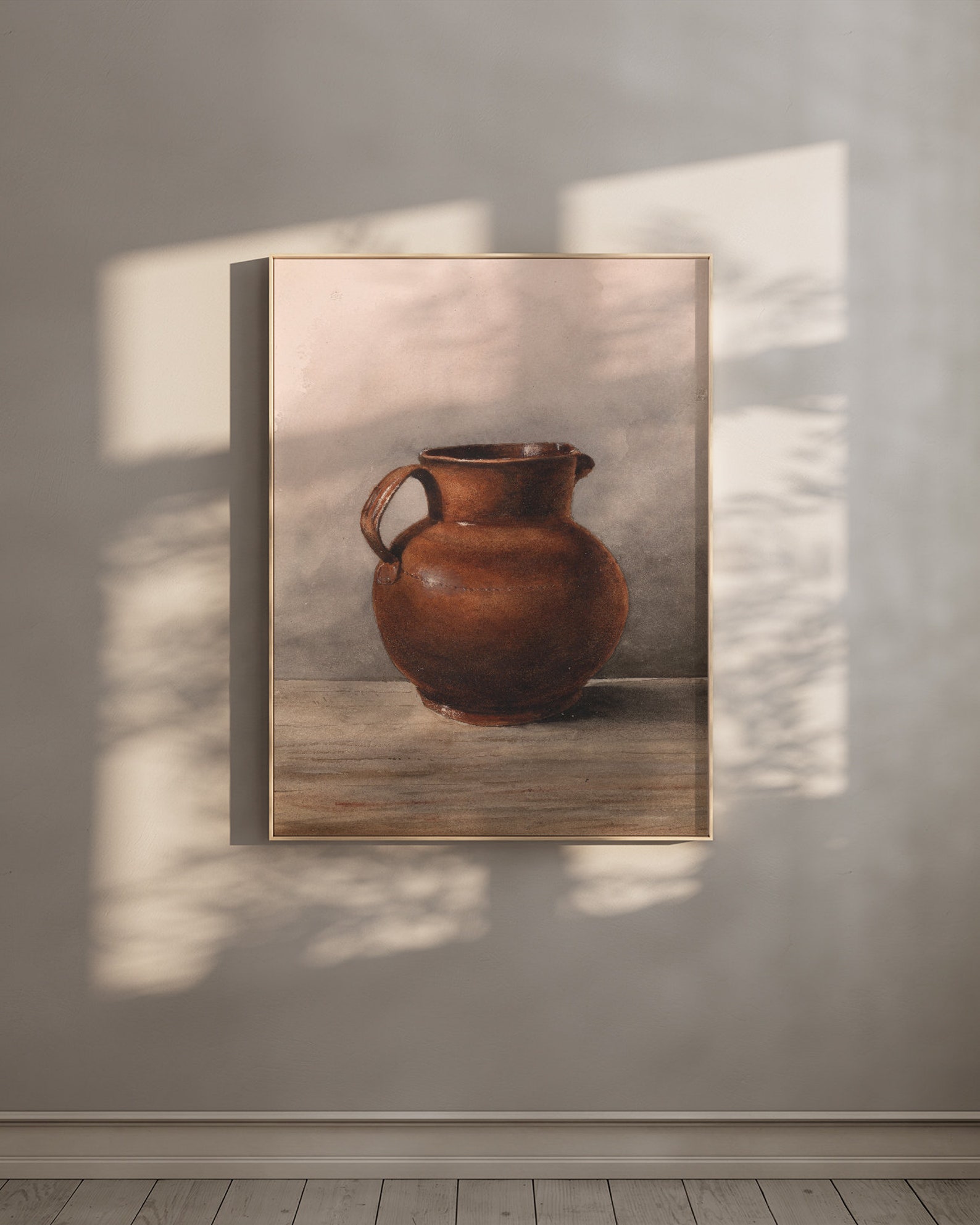 Printable Vintage Jug Painting | Antique Oil Painting | | Vintage ...