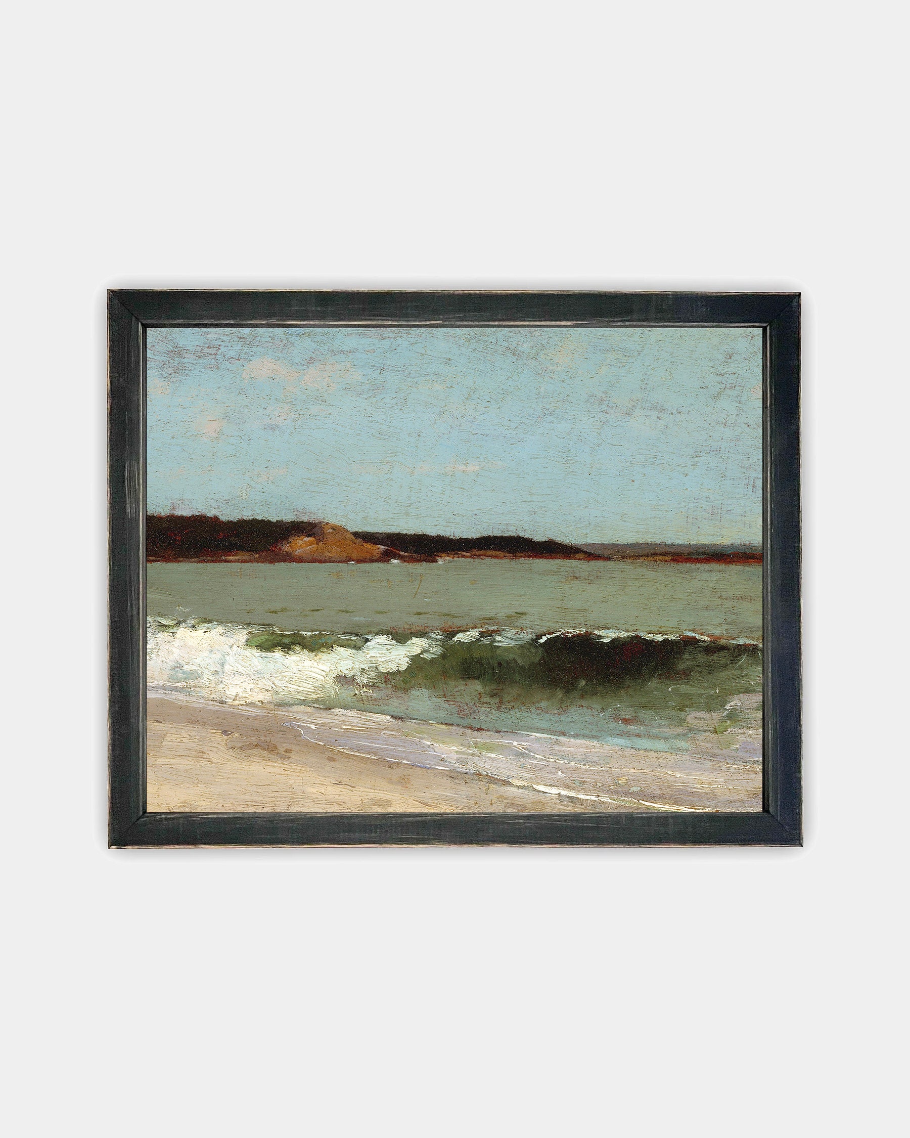 Printable Vintage Sea Ocean Waves | Antique Oil Painting | Vintage Art ...