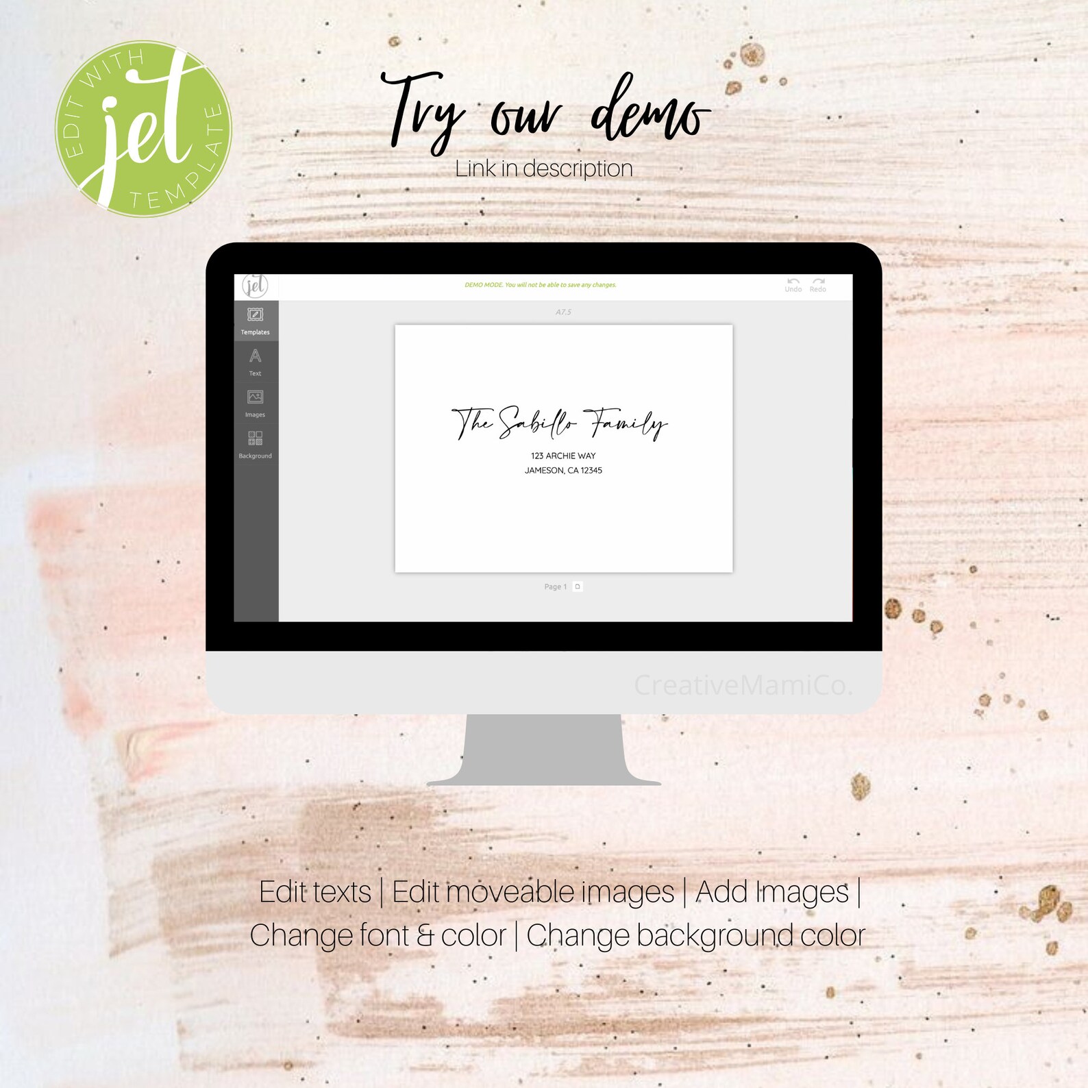 Address Envelope Digital Template Modern Calligraphy Minimalism Elegant ...