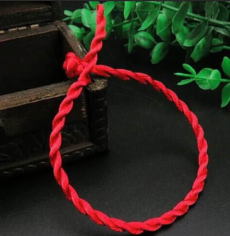 Men Woman Red Thread String of Faith Protection Love Lucky - Etsy
