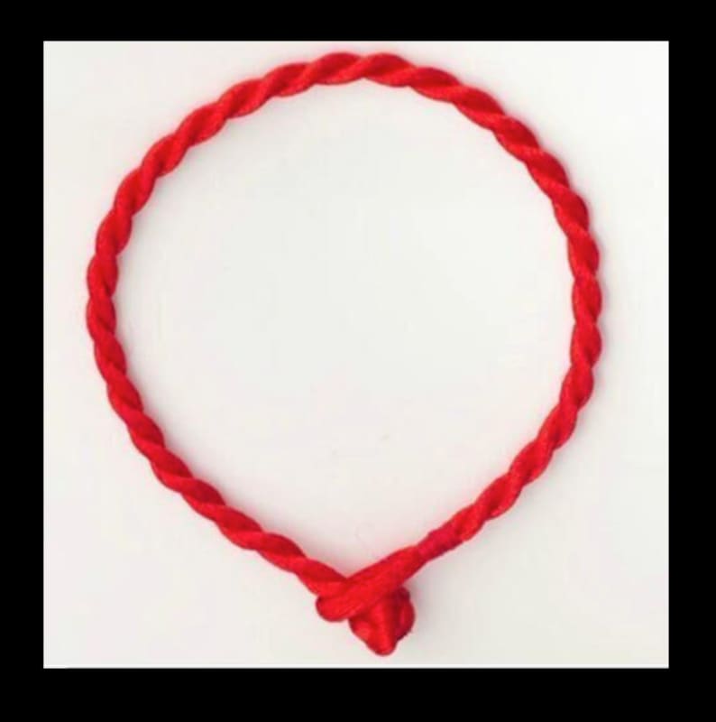 Men Woman Red Thread String of Faith Protection Love Lucky - Etsy