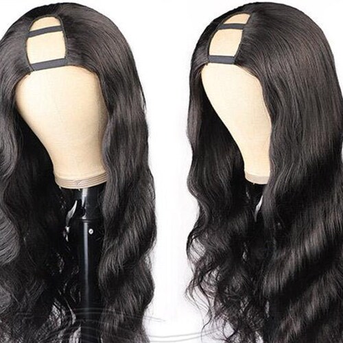 U Part Hair Wig Human Hair Wigs U-part Wig Loose Wave Women | Etsy