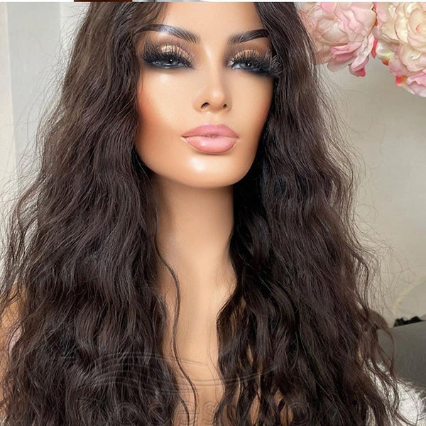 Real Human Hair Wig - Etsy